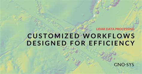 Optimizing Lidar Processing With Customized Workflows