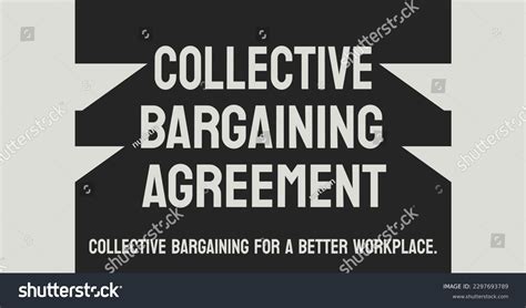 Collective Bargaining Agreement Contract Royalty Free Stock Vector