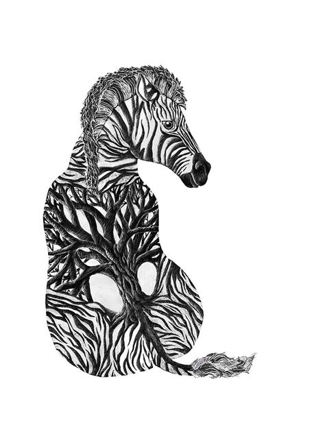Zebra Tree By Brookeduckart Redbubble