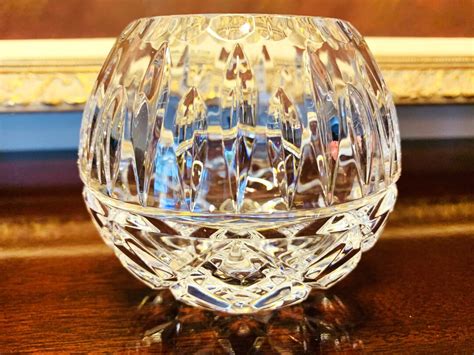 Vintage Crystal Cut Glass Rose Bowl Round Globe Bud Vase Made In Poland