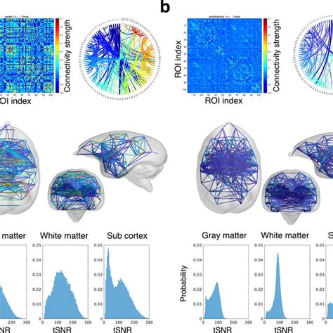 Mean Values Of Structural Connectivity Estimated From Diffusion