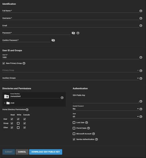 Setting Up Users And Groups TrueNAS Documentation Hub