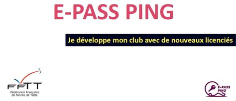 E Pass Ping Comité Des Landes Tennis De Table