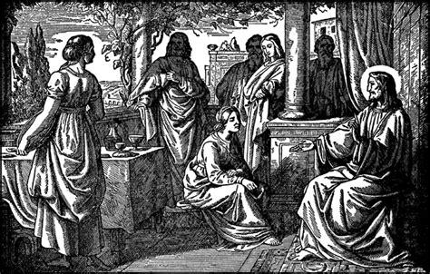 Jesus Tells Martha To Stop Worrying And Be More Like Mary Clipart Etc