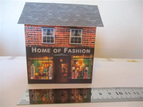 Scratch Built Card Model Railway House 00 Gauge Fashion Shop £2 50 Picclick Uk