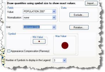 Using Proportional SymbolsArcMap Documentation