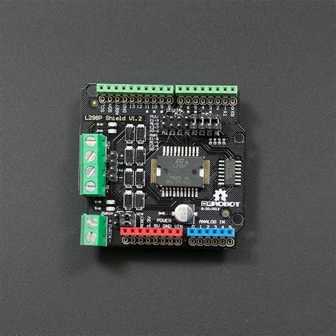 Dfrobot L298 Arduino控制板扩展板 2a大电流双路直流电机驱动虎窝淘