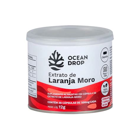 Extrato de Laranja Moro 30 Cápsulas Morosil Ocean Drop BH Suplementos