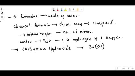 Solved Write Formulas For Each Of The Following Acids And Bases A Barium Hydroxide B