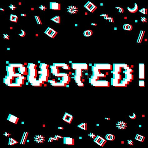Vector Busted Pixel Gltich Stock Illustration Illustration Of Decor 112226131