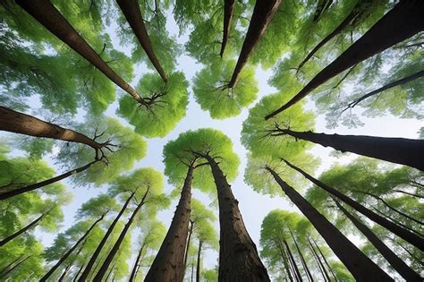 Premium Photo Beautiful Tree Canopy Perspective With Nature Landscape