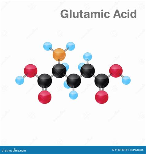 Glutamic Acid Or L Glutamic Acid Glu E Amino Acid And
