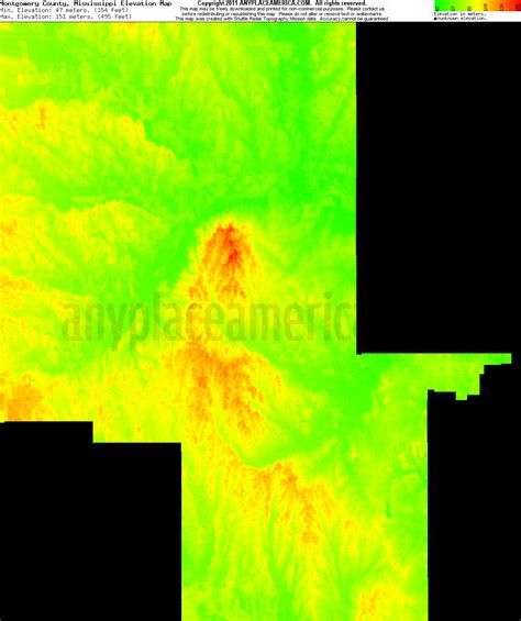 Free Montgomery County Mississippi Topo Maps And Elevations