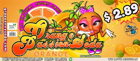 Orange Passion Soda Nature Farms Racing