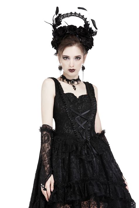 Robe Bustier Asym Trique Gothique Romantique Dark In Love Dw