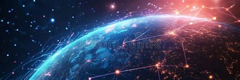 Global Network Connection Digital World Interconnectedness Of The Earth