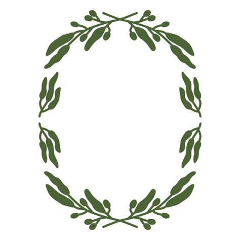 Elegant Olive Branch Frame Design Png And Svg Design For T Shirts