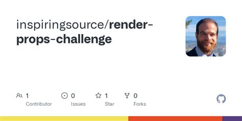 GitHub Inspiringsource Render Props Challenge