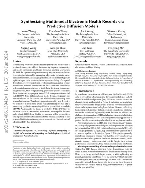 pdf synthesizing multimodal electronic health records via predictive