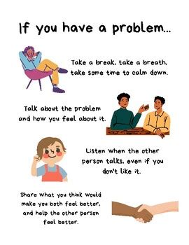 Problem Solving Steps Posters By Restorative Teaching In Action TPT