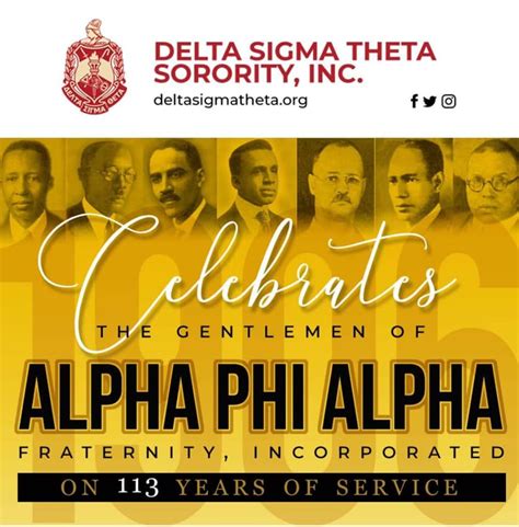 Delta Sigma Theta Proudly Congratulates Alpha Phi Alpha Fraternity