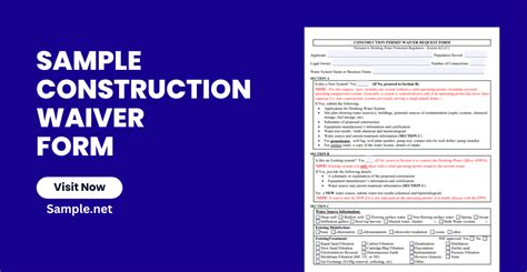 25 Sample Construction Waiver Form In Ms Word
