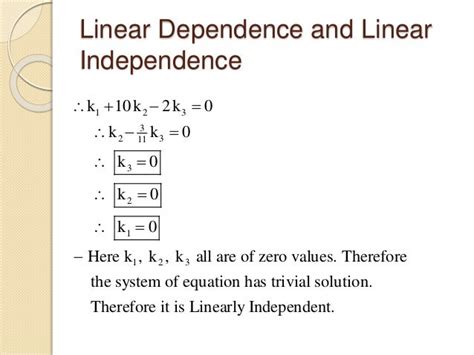 Linear Combination Span And Linearly Independent Dependent Set