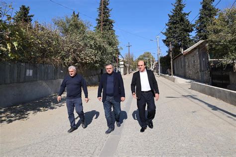 დავით შერაზადიშვილი ქალაქ ბოლნისში საგზაო ინფრასტრუქტურის მოწყობის მიმდინარე და დასრულებულ