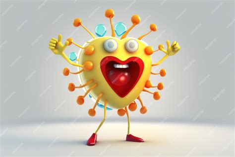 Premium Ai Image Heart Cute Cartoon Healthy Human Anatomy Internal
