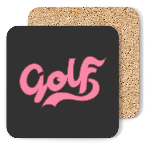 Golf Cursive Tyler The Creator Sticker A Lil Tater Tot Sticker Coasters