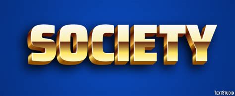 Society Text Effect And Logo Design Word