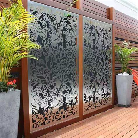 Laser Cut Metal Room Rectangular Partition Aluminum Screen Aluminum Screen And Privacy Screen