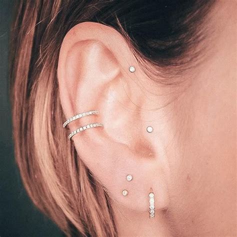 Top 50 Best Constellation Piercing Ideas For Women Jeweled Sequence Designs