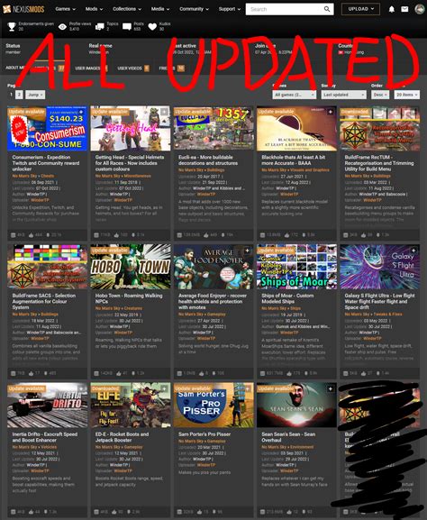 Windertp Here All These Mods Are Updated All Other Of My Mods Dont Need Updating Have Fun