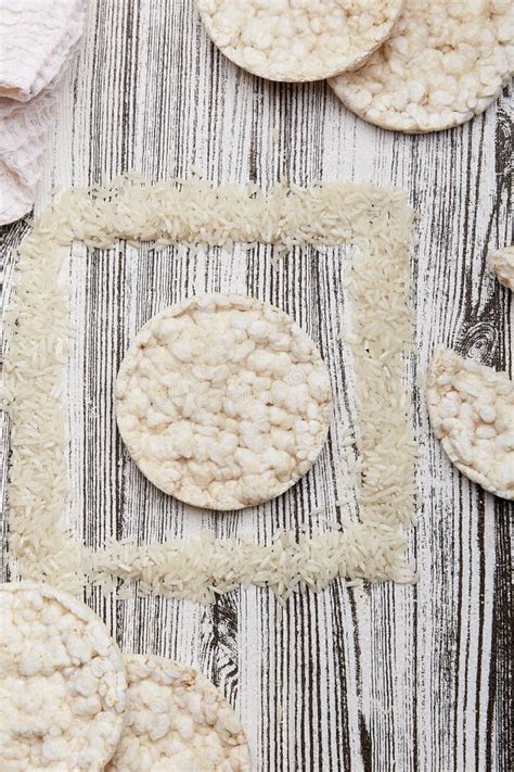 Traditional Low Calorie Rice Cakes Food Alternative Of Bread