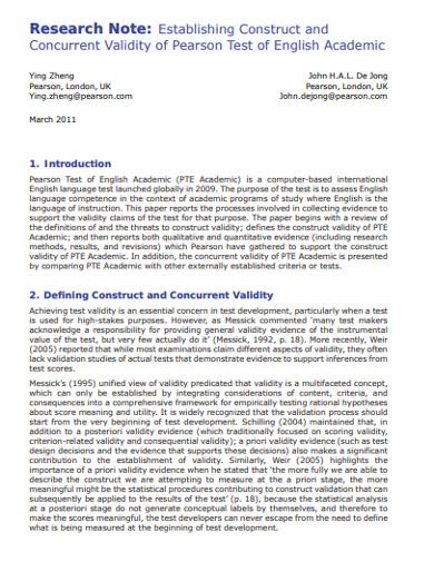 10 Construct Validity Examples To Download