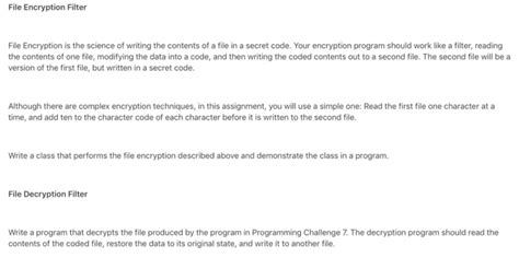 Solved File Encryption Filter File Encryption Is The Science
