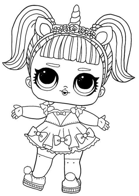 Imagenes De Munecas Lol Unicornio Para Colorear Dibujos Faciles Lindos