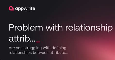 Problem With Relationship Attribute Threads Appwrite