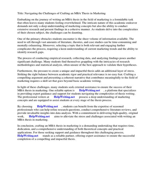 Mba Thesis Marketing Related Subject Pdf Marketing Social Media