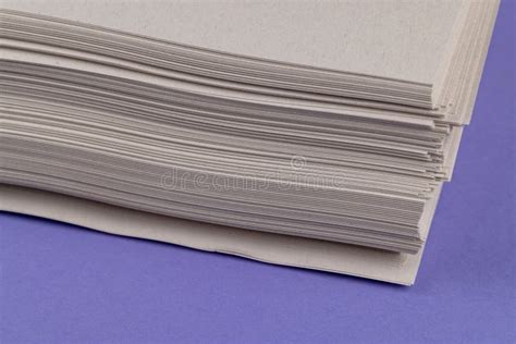 Grey Low Quality Thin Paper From Recycled Waste Stock Image Image Of