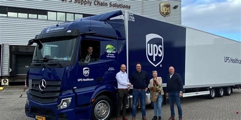 Ups Supply Chain Solutions Europe Zet Biobrandstofvrachtwagens In