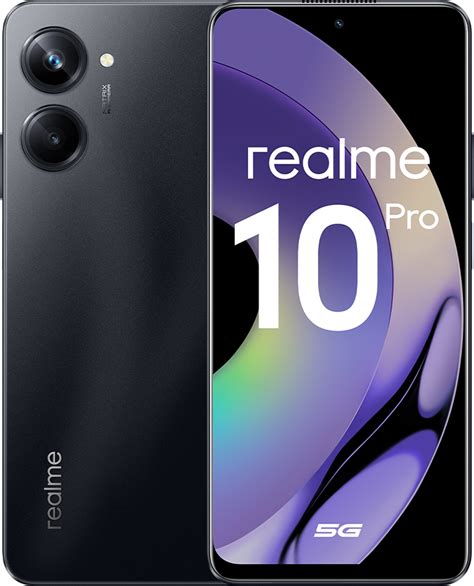 Смартфон Realme 10 Pro 8 256Gb Черный купить по цене 12 990 рублей в