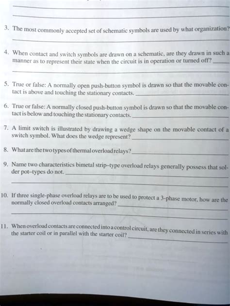 Solved Tact Is Above And Touching The Stationary Contacts 6 True Or