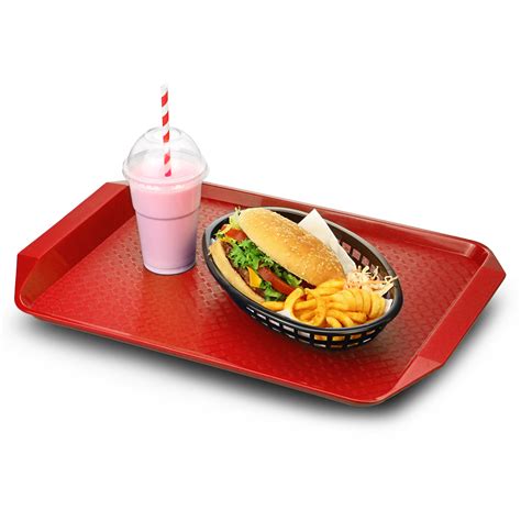 Fast Food Tray With Handles Red X Inch Drinkstuff