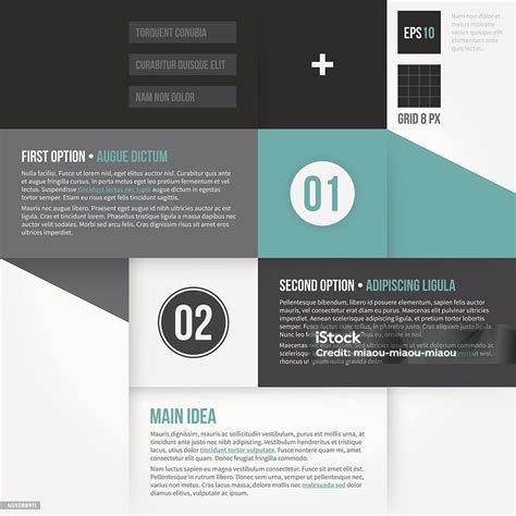 Vector Infographics Abstract Banner Template Design Stock Illustration