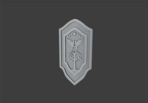 Stl File Faramir Shield Heavy Armoured Captain Of Ithilian Model Minas Tirith Mesbg Repair