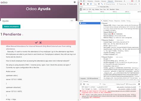 [odoo forum] unable to answer new questions or to delete comments