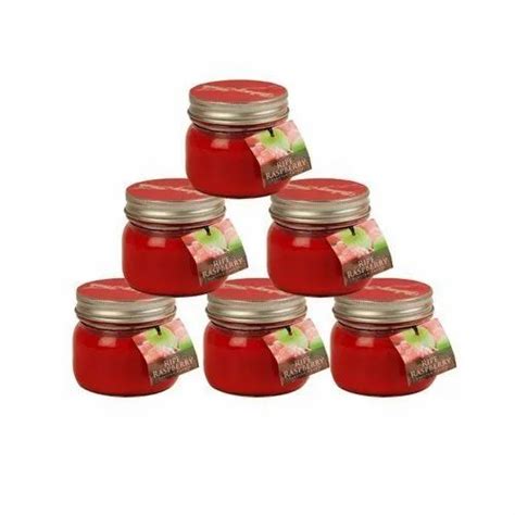Round Raspberry Candle Jar At ₹ 190 Per In New Delhi Id 22618052391