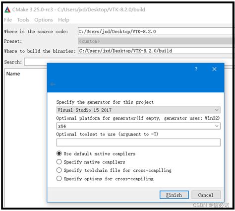 vtk —— 一、windows10下编译vtk源码，并用vs2017代码测试（附编译流程、附编译好的库、vtk测试源码）（附上：x new 返回为null的解决方法） csdn博客